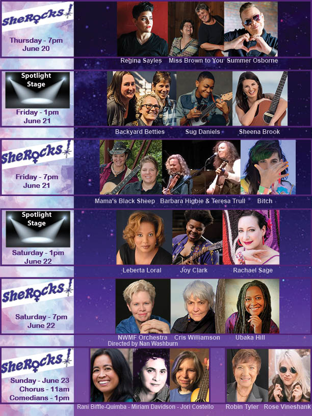 SheRocks & Spotlight Stages | National Womens Music Festival